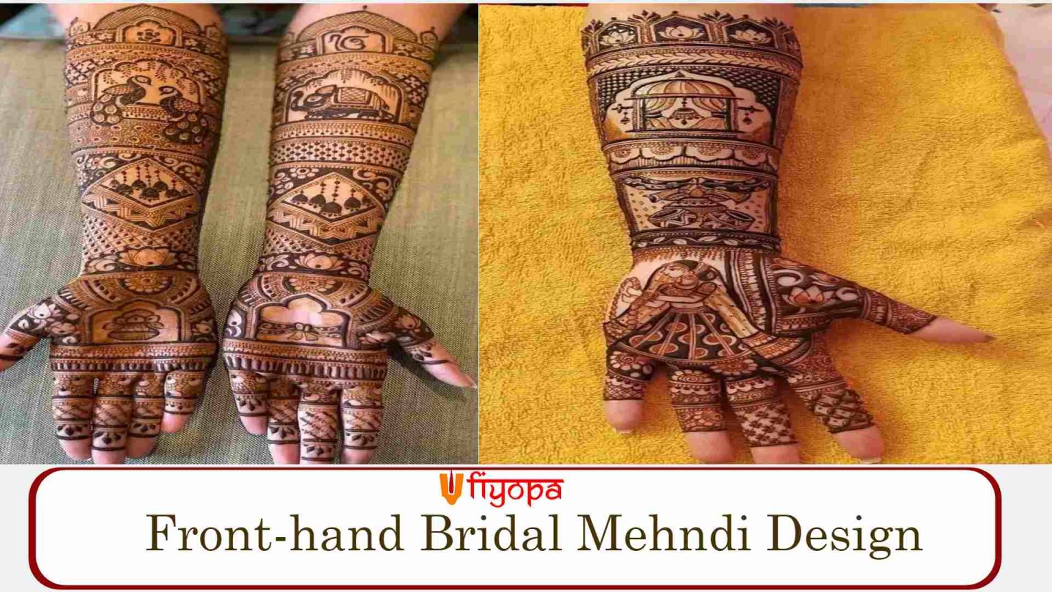 Royal Front Hand Mehndi Design in 2025 - Checkout Now.