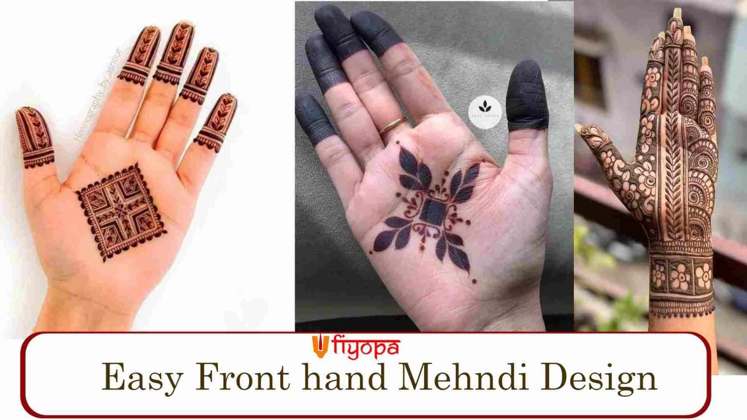 Royal Front Hand Mehndi Design in 2025 - Checkout Now.