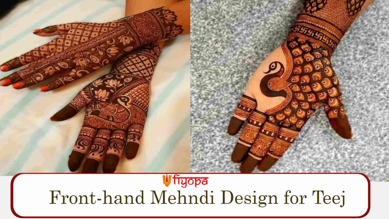 Royal Front Hand Mehndi Design in 2025 - Checkout Now.